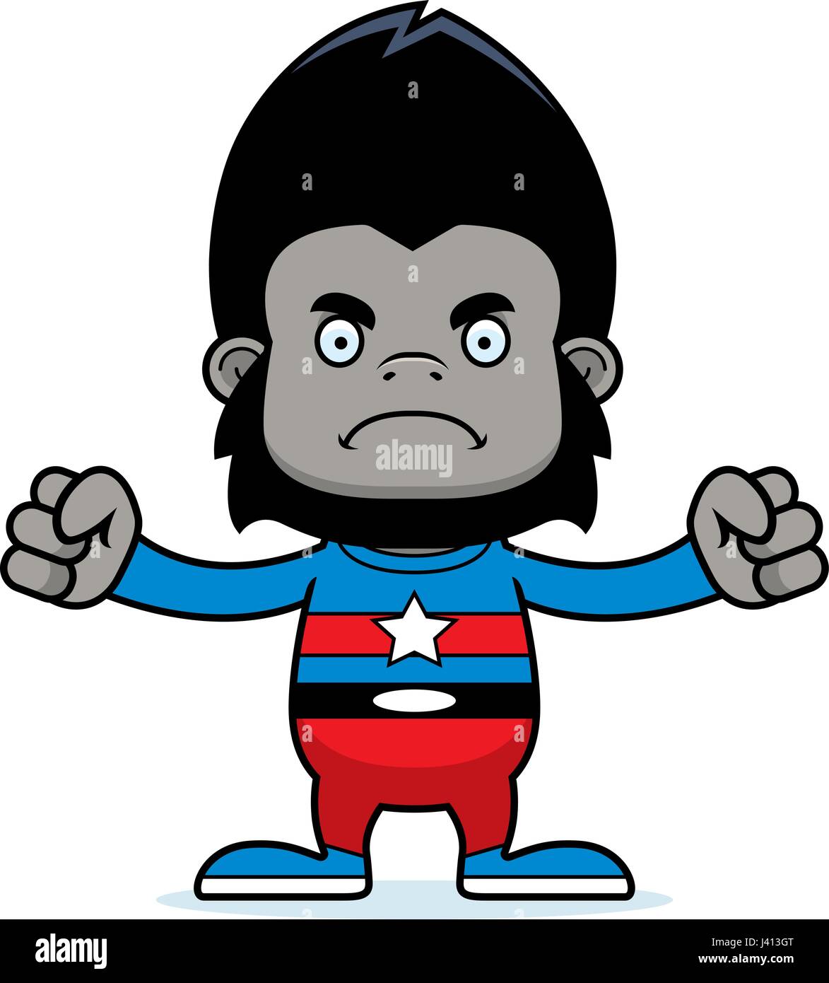 A cartoon superhero gorilla looking angry Stock Vector Image & Art - Alamy