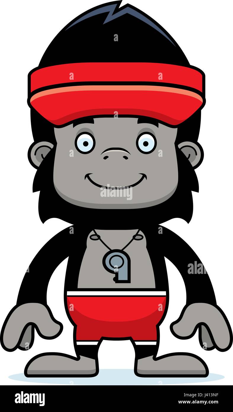 Happy cartoon lifeguard hi-res stock photography and images - Alamy