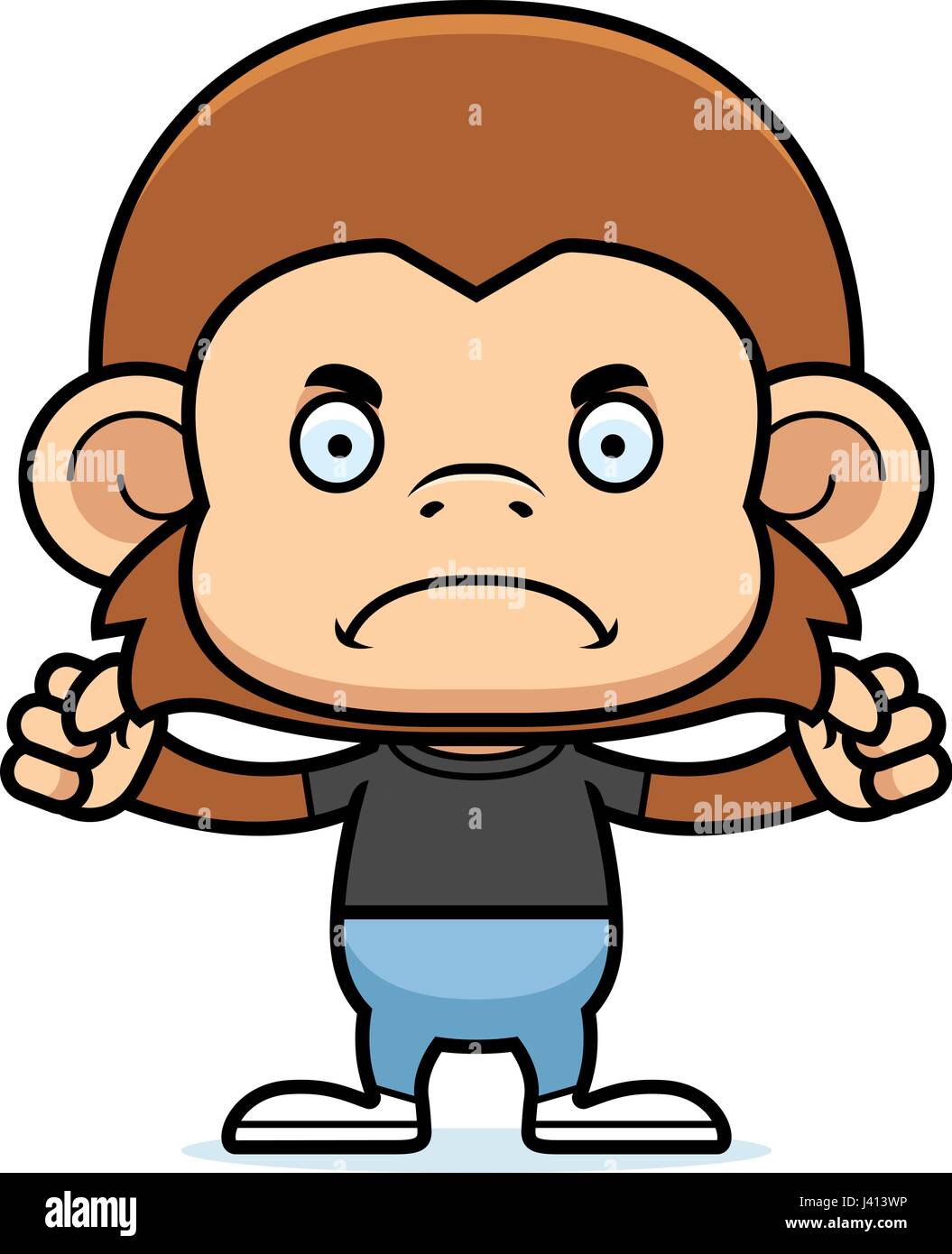 A cartoon monkey looking angry Stock Vector Image & Art - Alamy