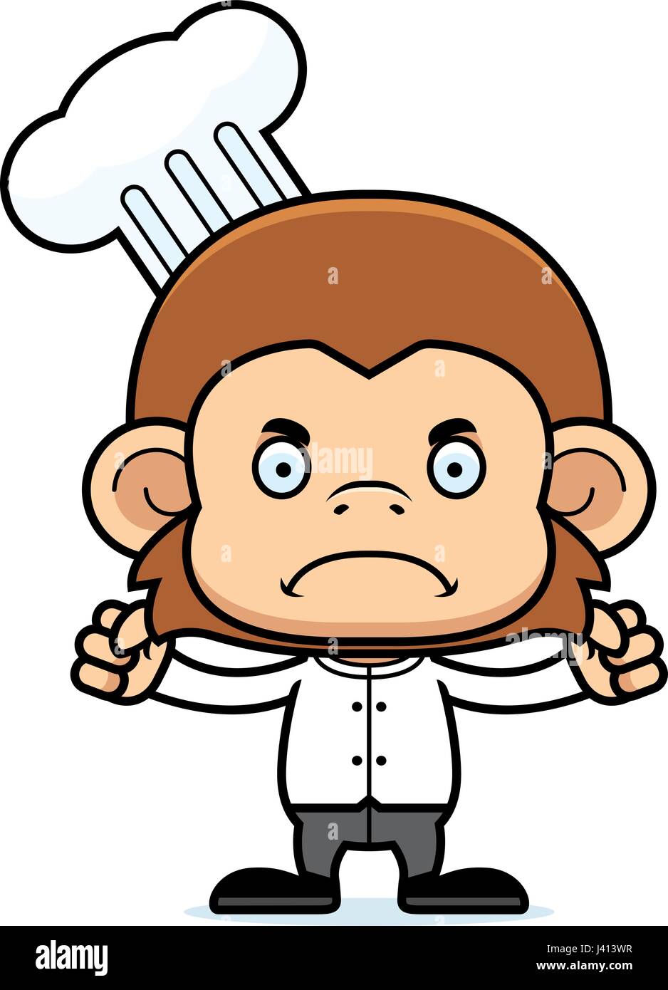 A cartoon chef monkey looking angry Stock Vector Image & Art - Alamy