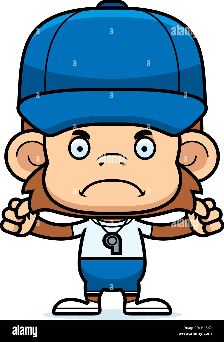 Angry Coach Clipart