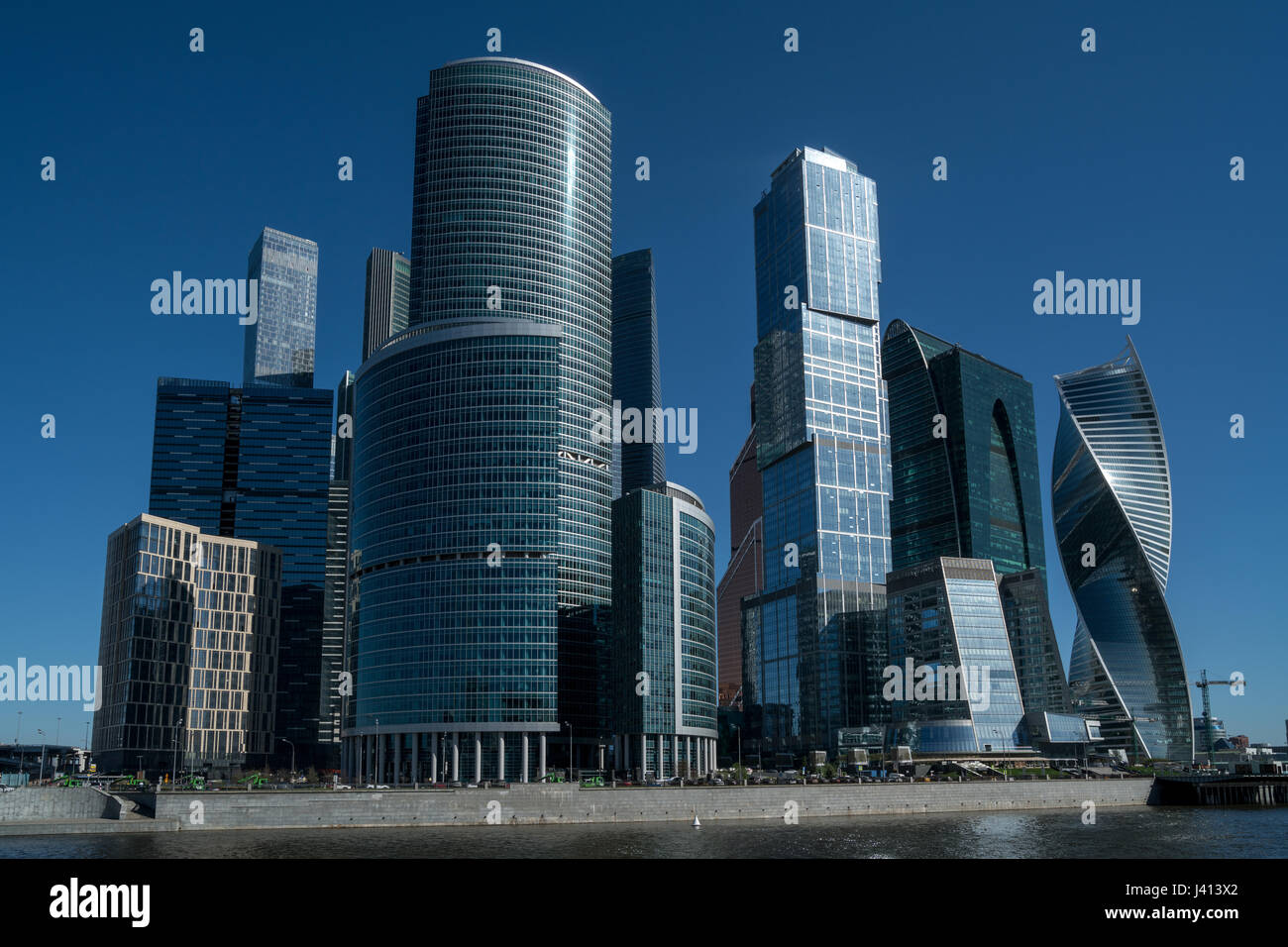 Skyscrapers of Moscow City business center. Russia Stock Photo - Alamy