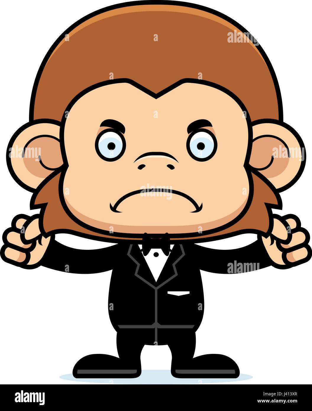 A cartoon groom monkey looking angry Stock Vector Image & Art - Alamy