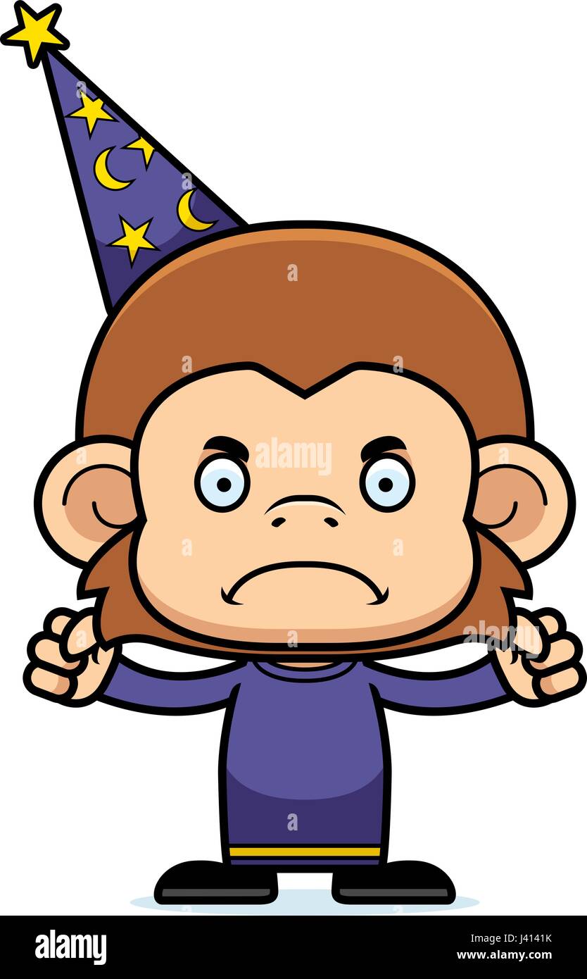 A cartoon wizard monkey looking angry Stock Vector Image & Art - Alamy