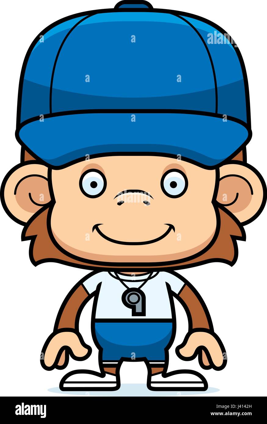 A cartoon coach monkey smiling Stock Vector Image & Art - Alamy