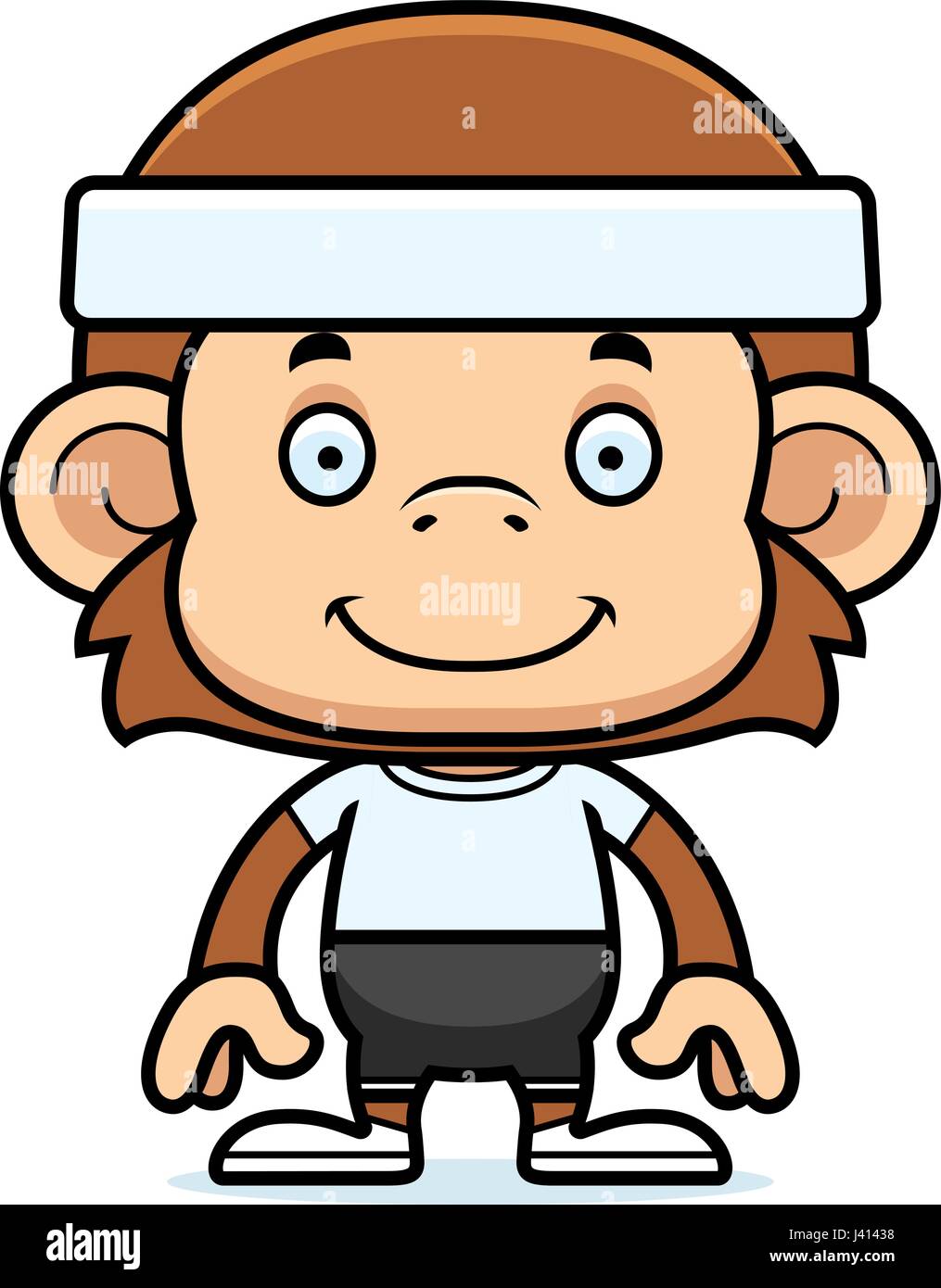 A cartoon fitness monkey smiling Stock Vector Image & Art - Alamy