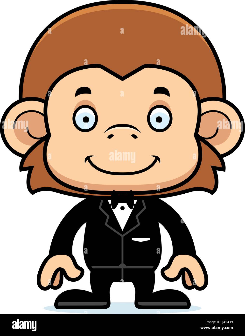 A cartoon groom monkey smiling Stock Vector Image & Art - Alamy