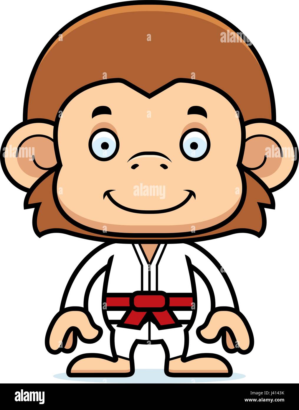 A cartoon karate monkey smiling Stock Vector Image & Art - Alamy