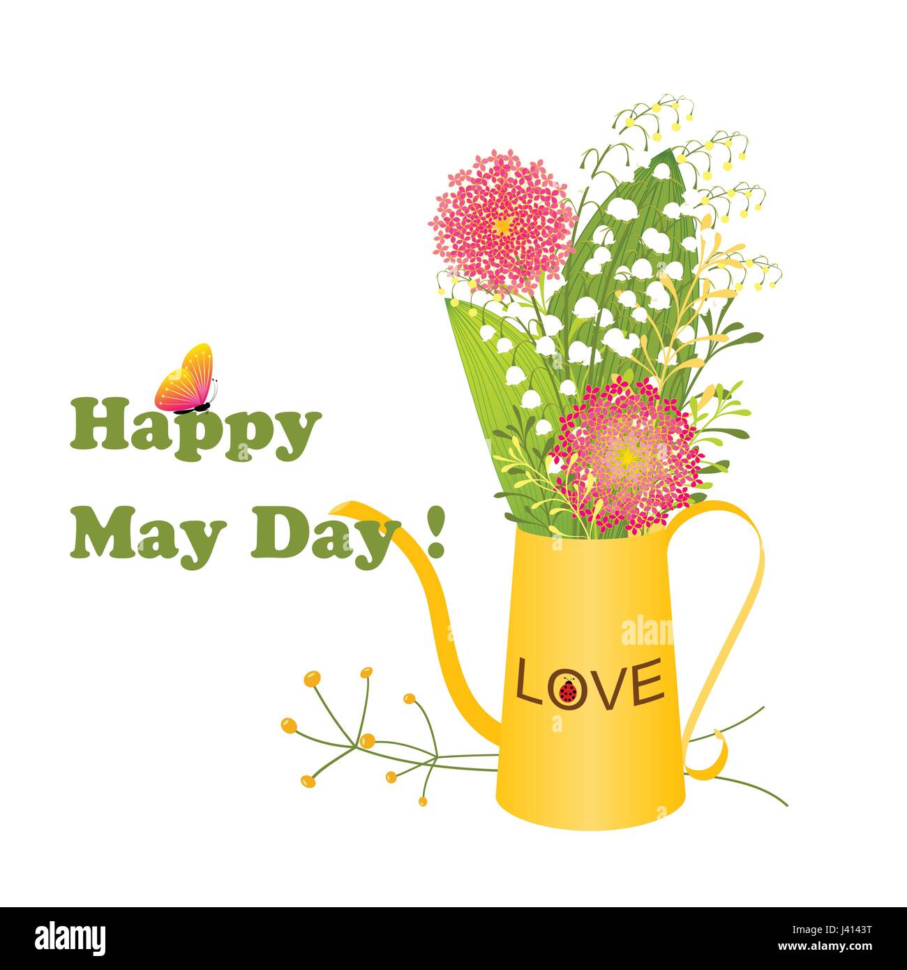 May garden Stock Vector Images - Alamy