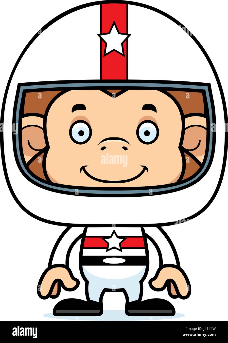 Cartoon race car driver monkey Stock Vector Images - Alamy
