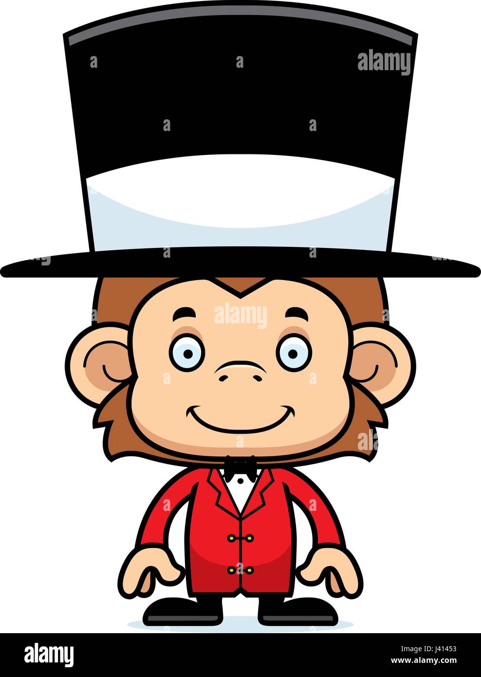 A cartoon ringmaster monkey smiling Stock Vector Image & Art - Alamy