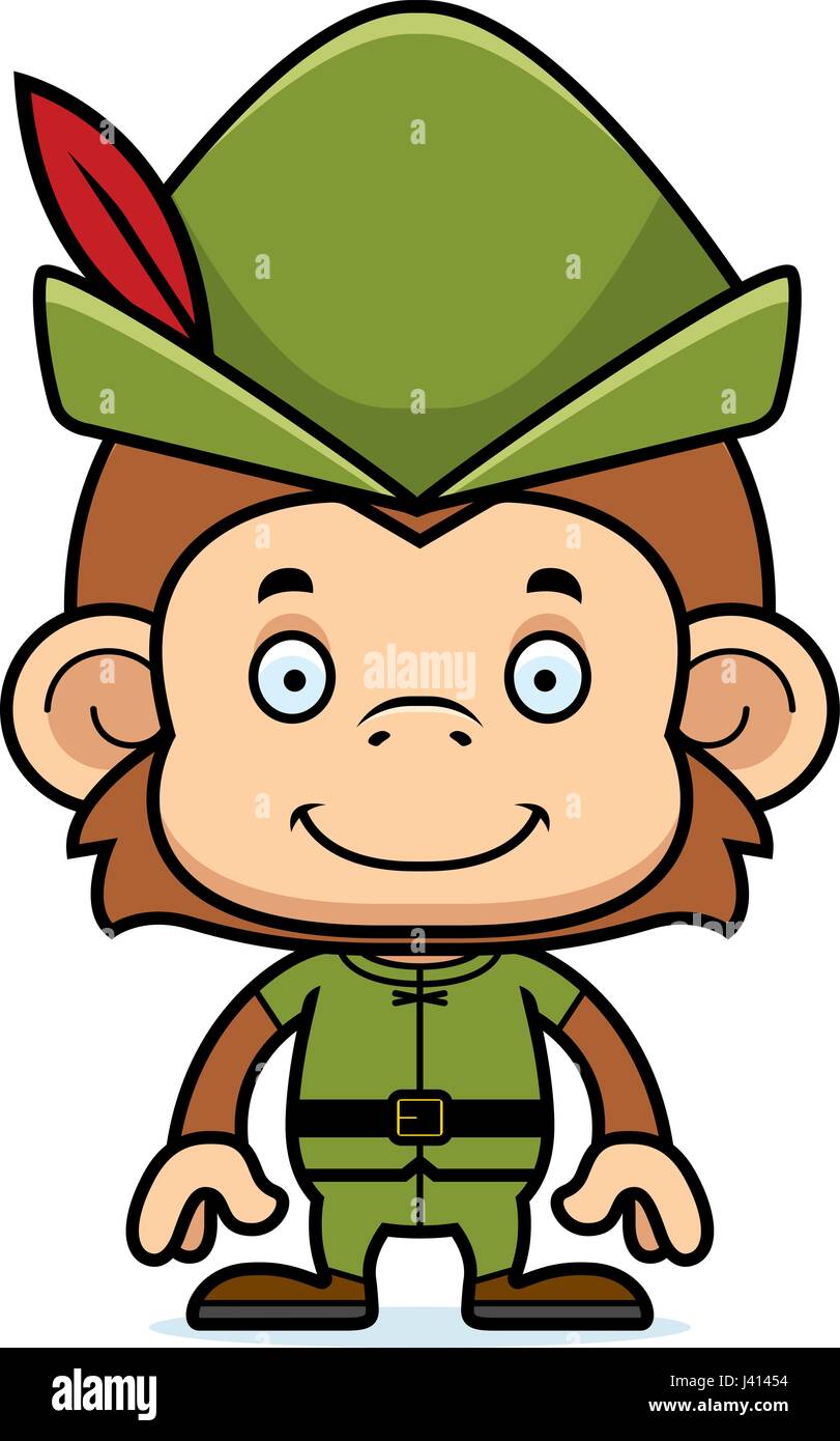 A cartoon Robin Hood monkey smiling Stock Vector Image & Art - Alamy