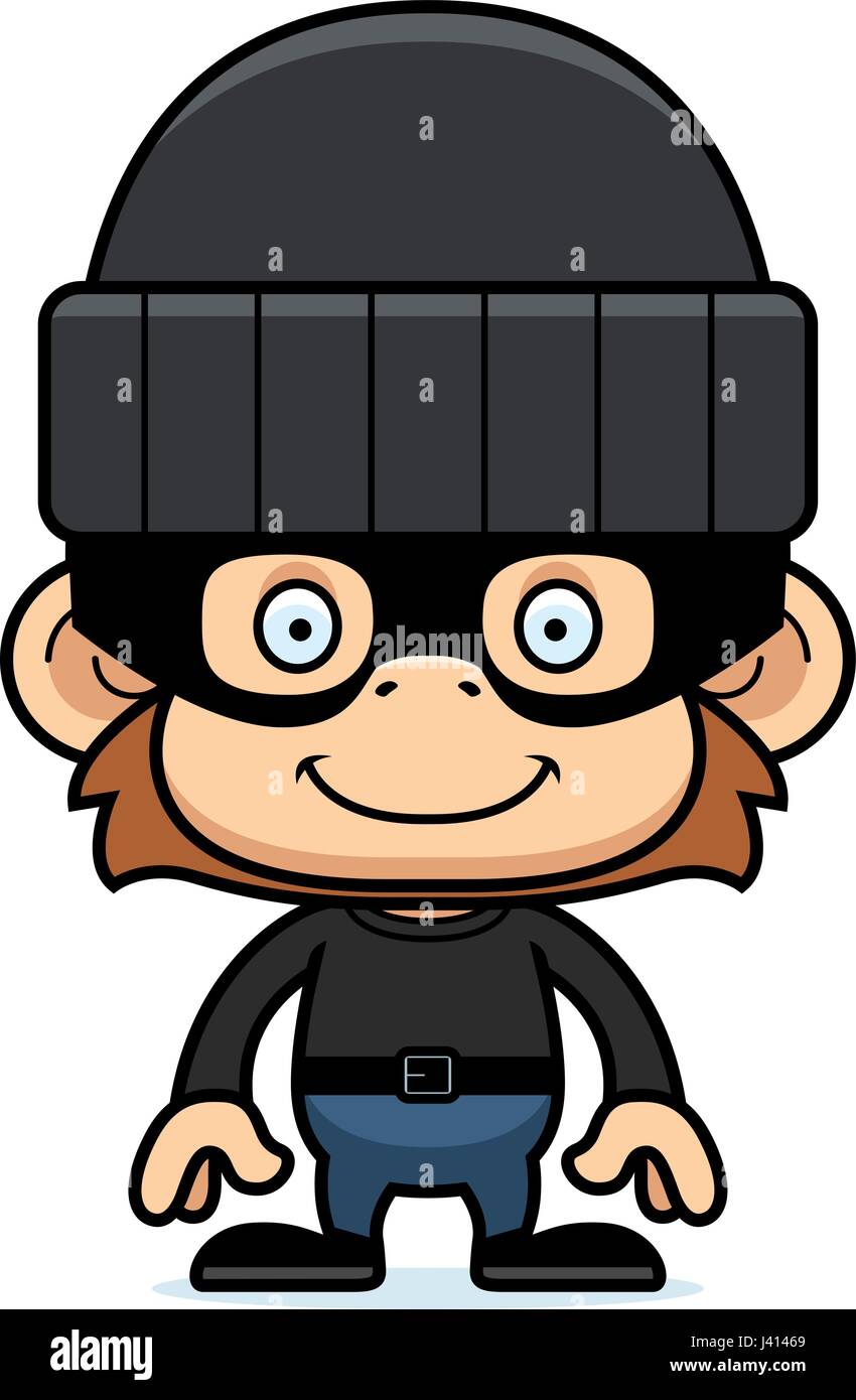 A cartoon thief monkey smiling Stock Vector Image & Art - Alamy