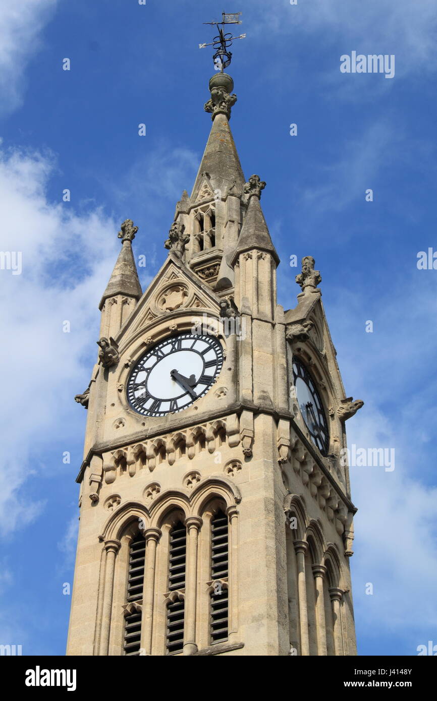 The Coronation Clock Tower, built in 1902, Claremont Road, Surbiton ...