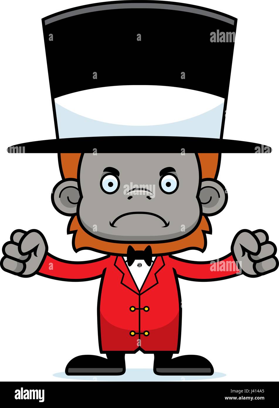 A cartoon ringmaster orangutan looking angry Stock Vector Image & Art ...