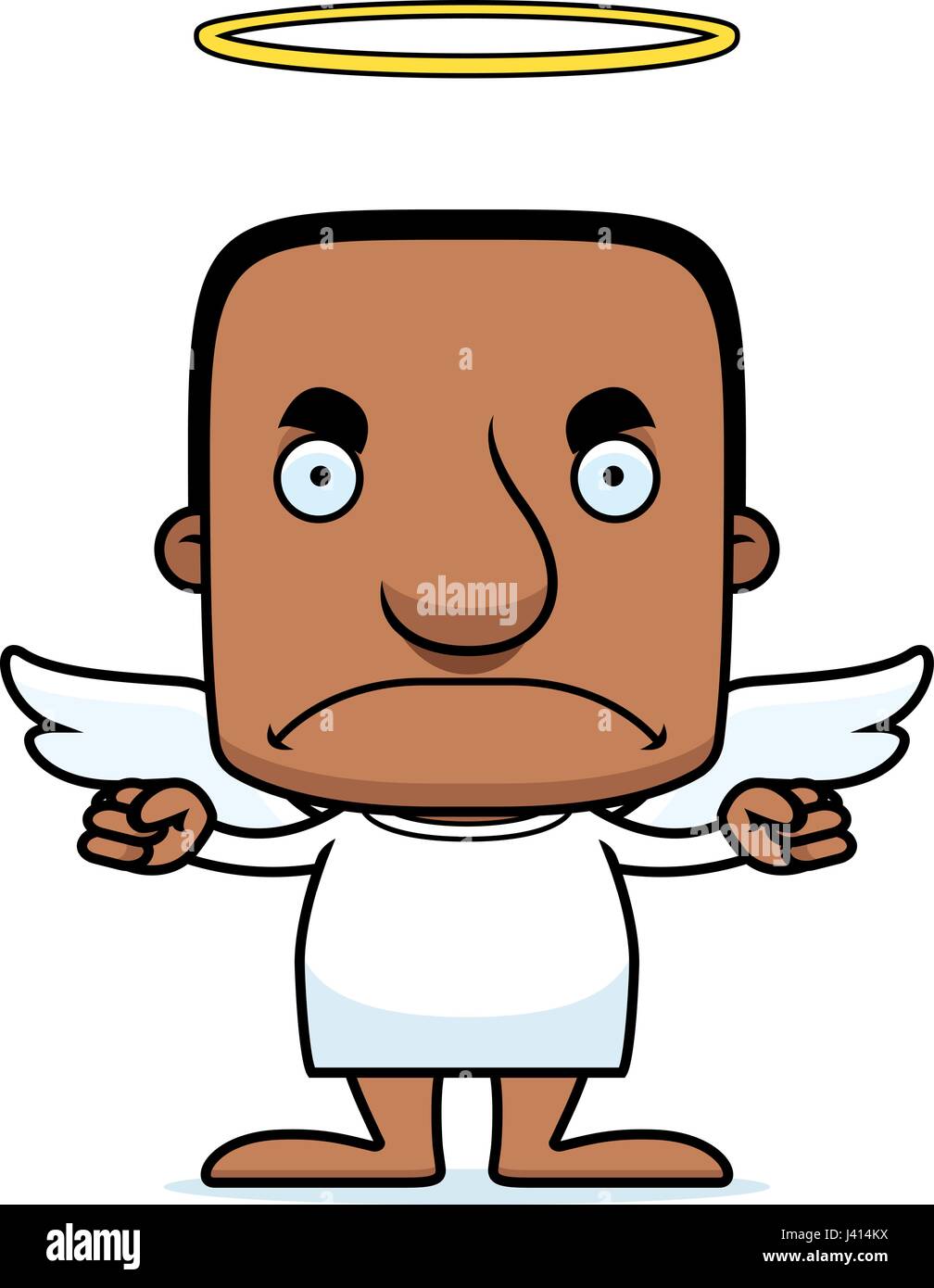 A cartoon angel man looking angry Stock Vector Image & Art - Alamy