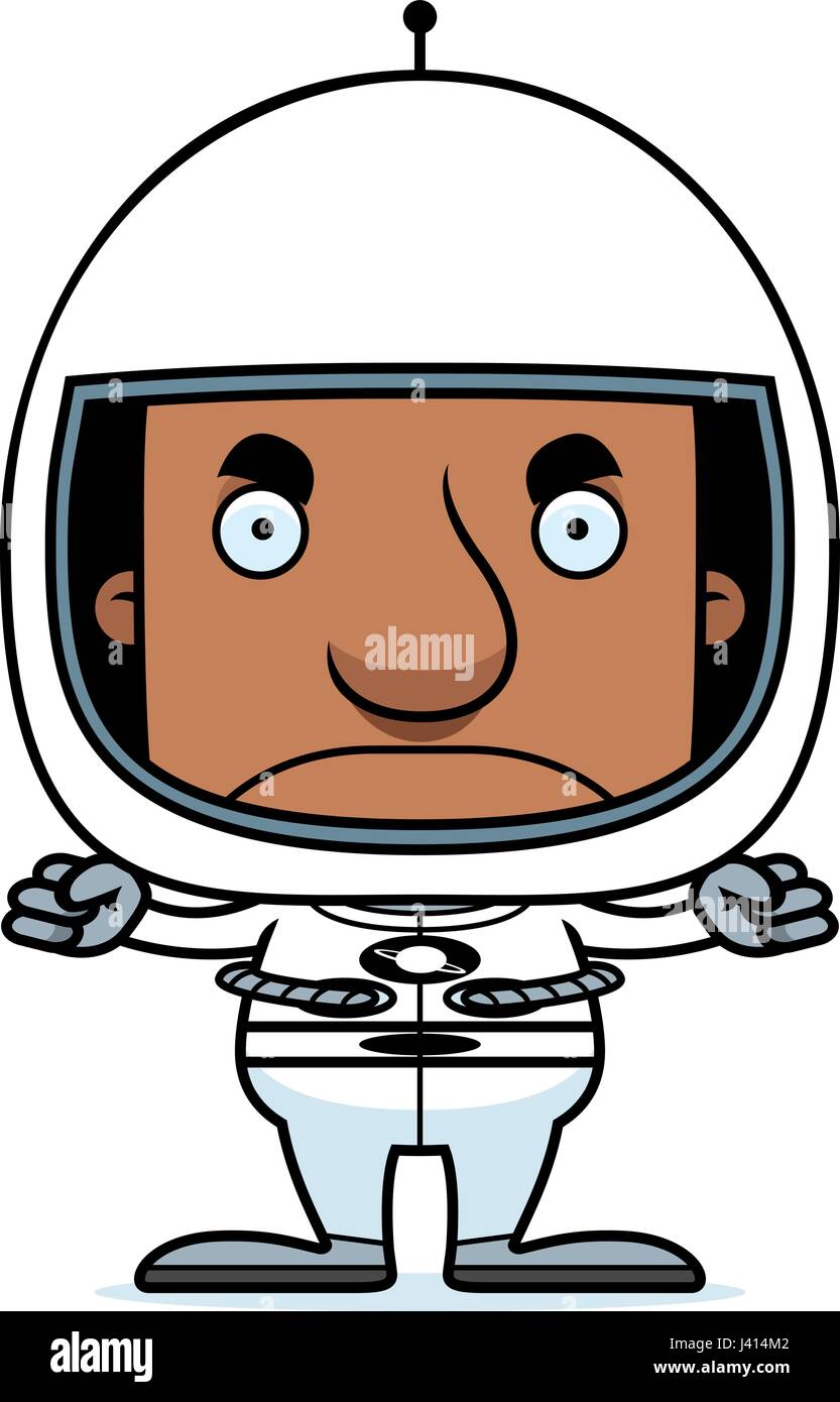 A cartoon astronaut man looking angry Stock Vector Image & Art - Alamy