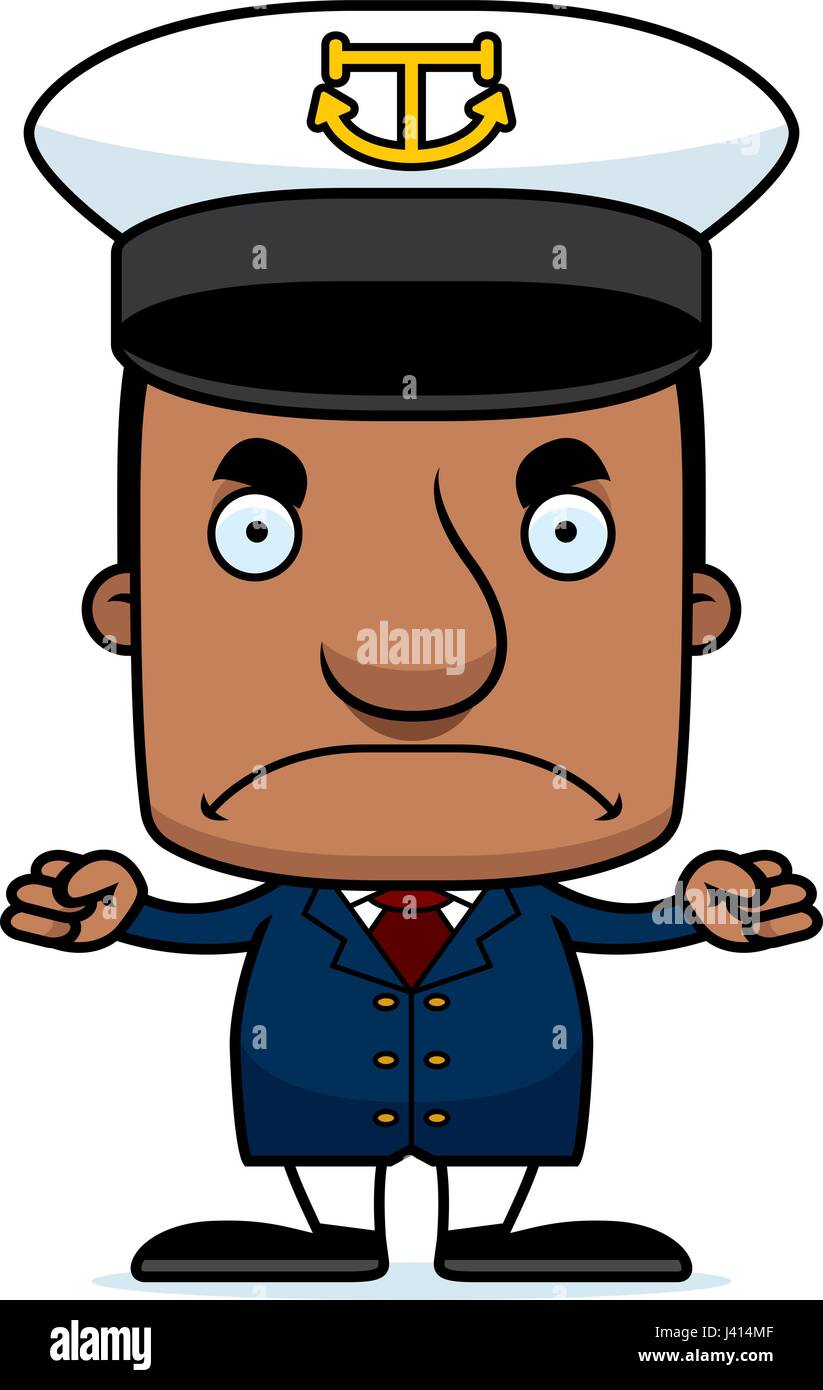 A cartoon boat captain man looking angry Stock Vector Image & Art - Alamy