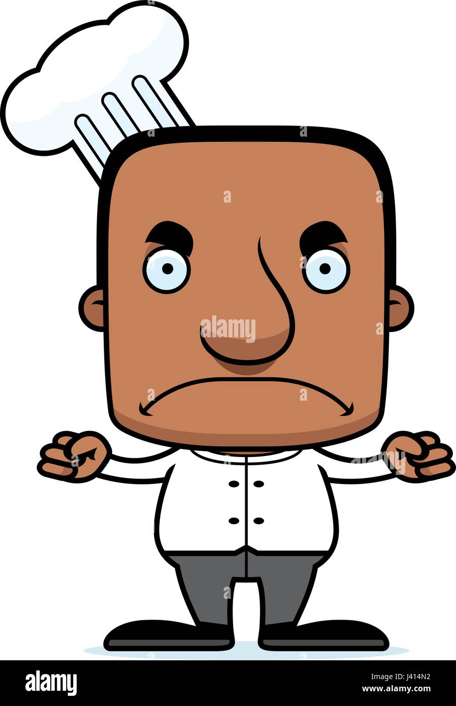A cartoon chef man looking angry Stock Vector Image & Art - Alamy