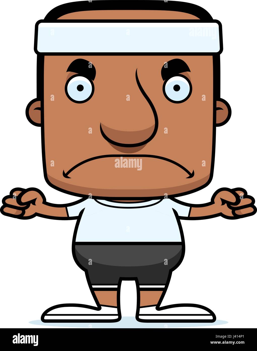 A cartoon fitness man looking angry Stock Vector Image & Art - Alamy