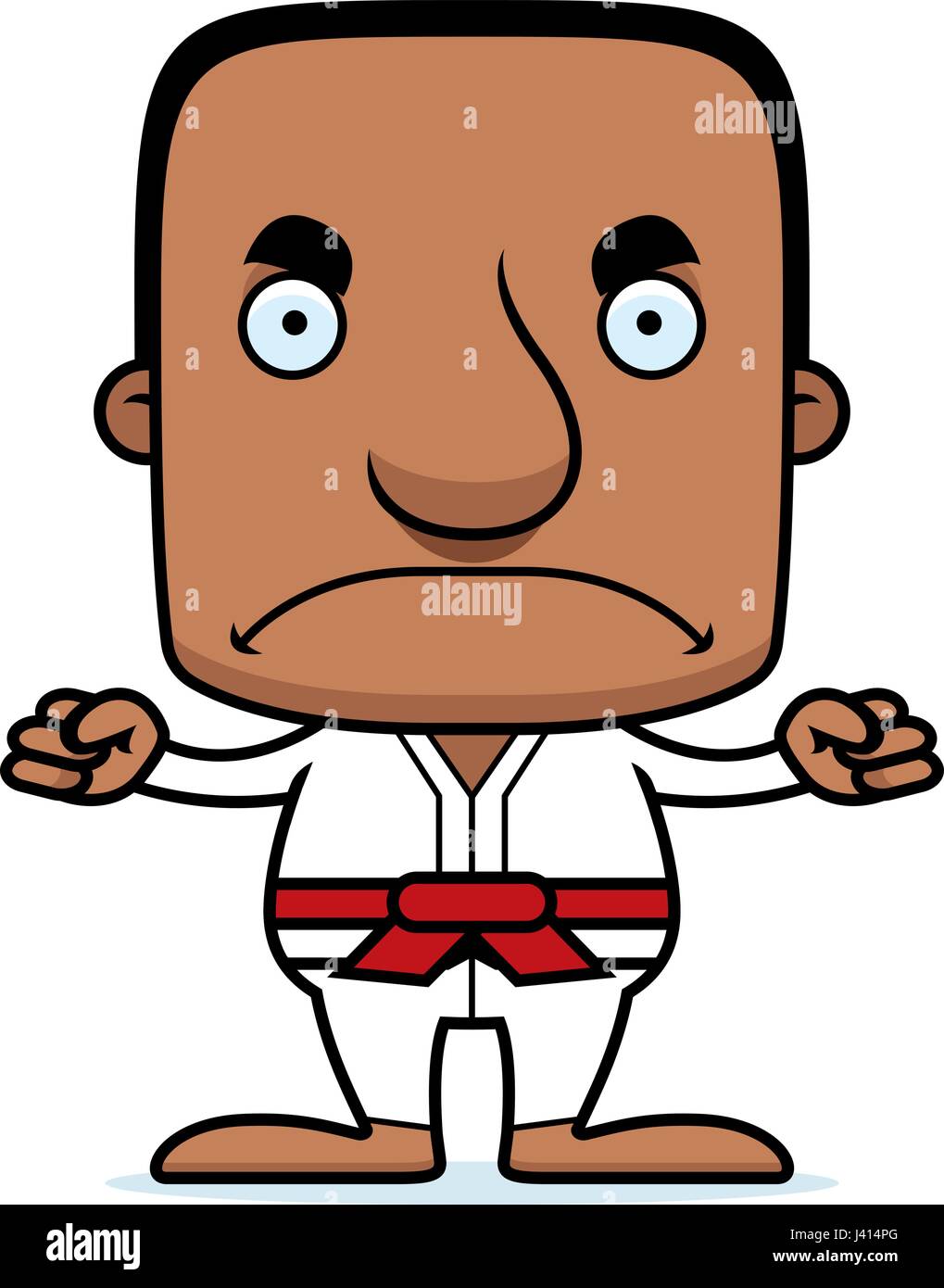 A cartoon karate man looking angry Stock Vector Image & Art - Alamy