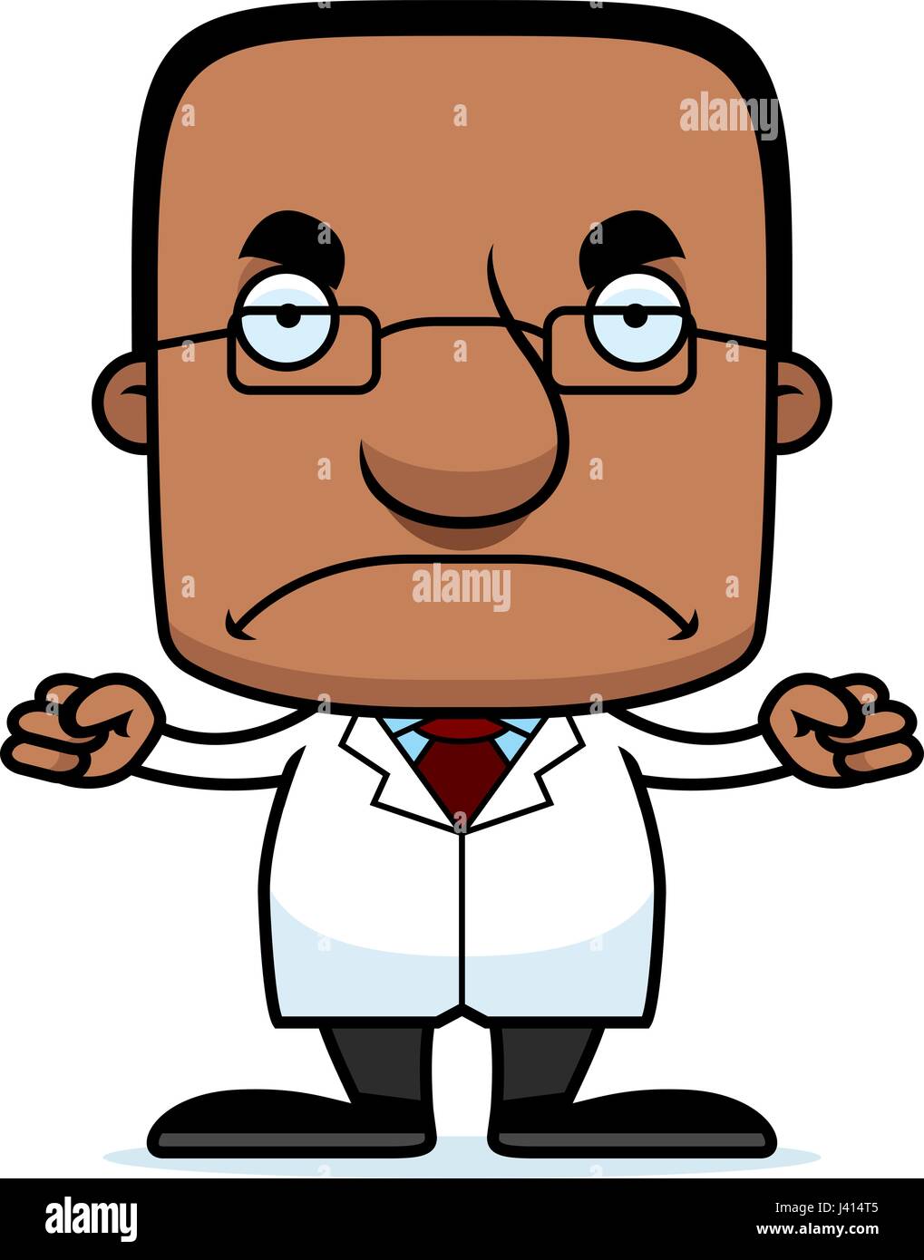 A cartoon scientist man looking angry Stock Vector Image & Art - Alamy