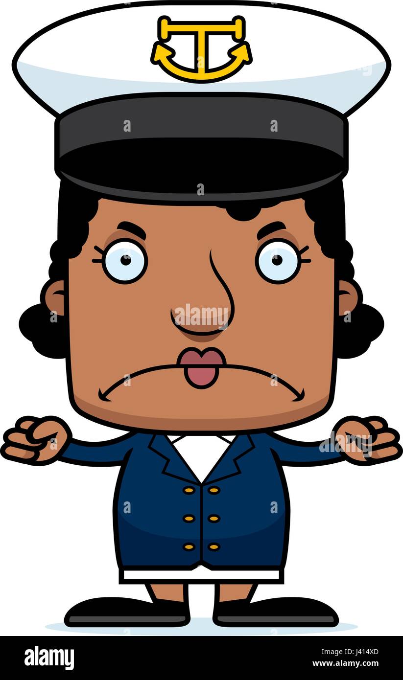 A cartoon boat captain woman looking angry Stock Vector Image & Art - Alamy
