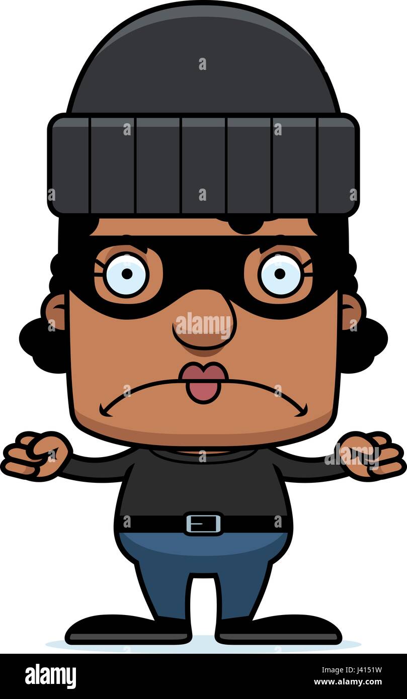 Cartoon thief woman looking angry hi-res stock photography and images ...