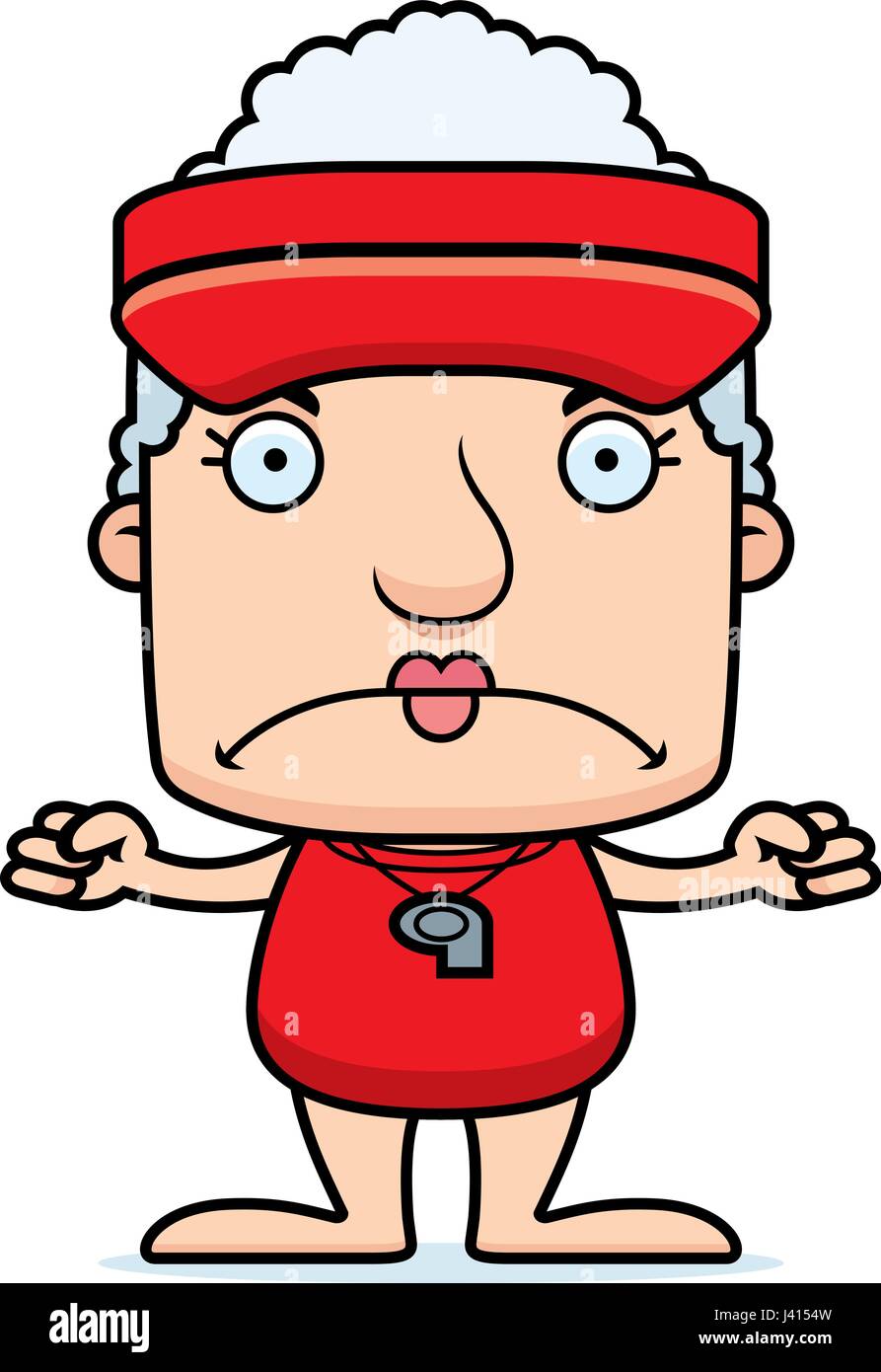 A cartoon lifeguard woman looking angry Stock Vector Image & Art - Alamy