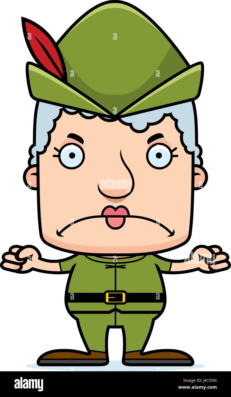 A cartoon Robin Hood woman looking angry Stock Vector Image & Art - Alamy