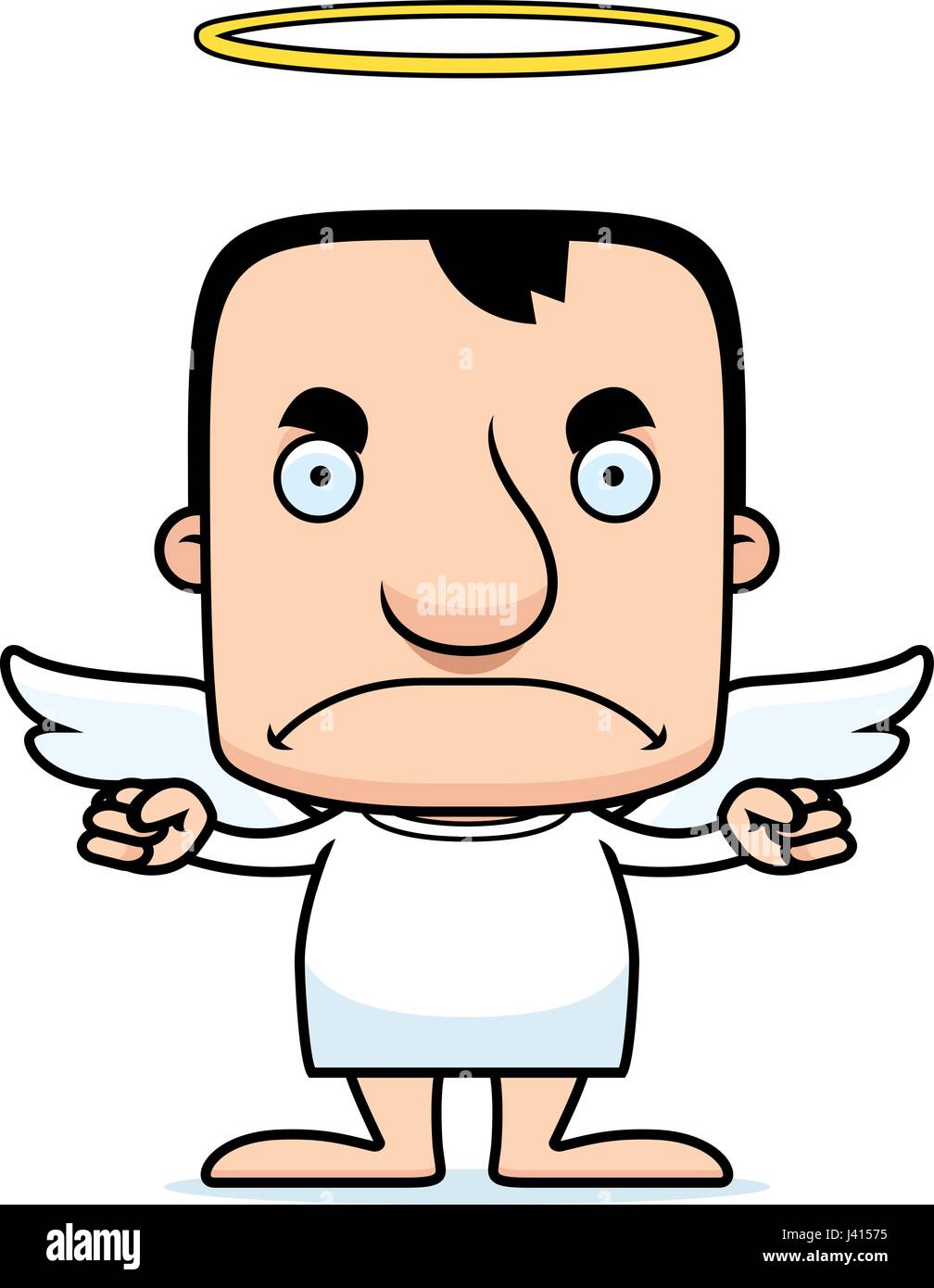 A cartoon angel man looking angry Stock Vector Image & Art - Alamy