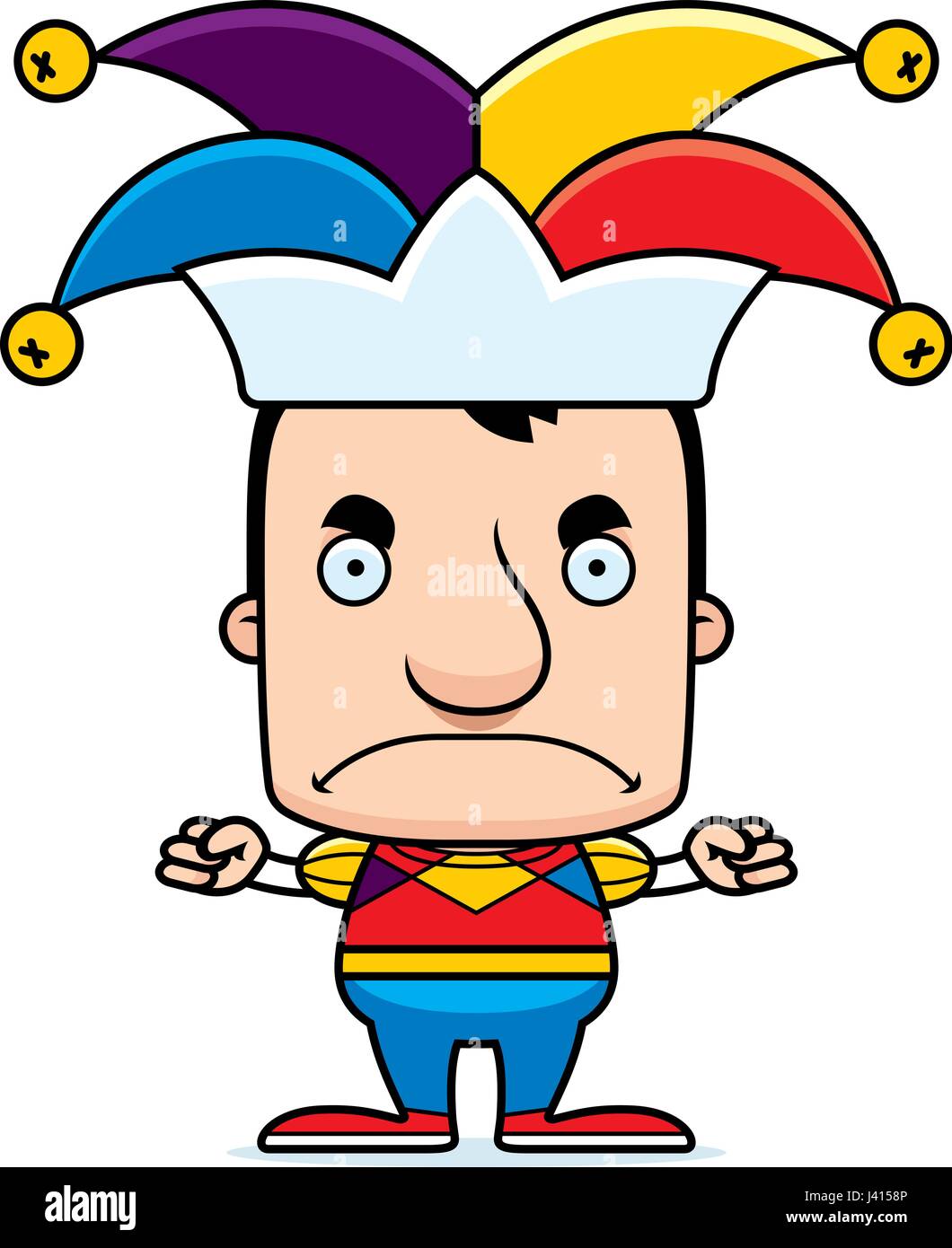 A cartoon jester man looking angry Stock Vector Image & Art - Alamy