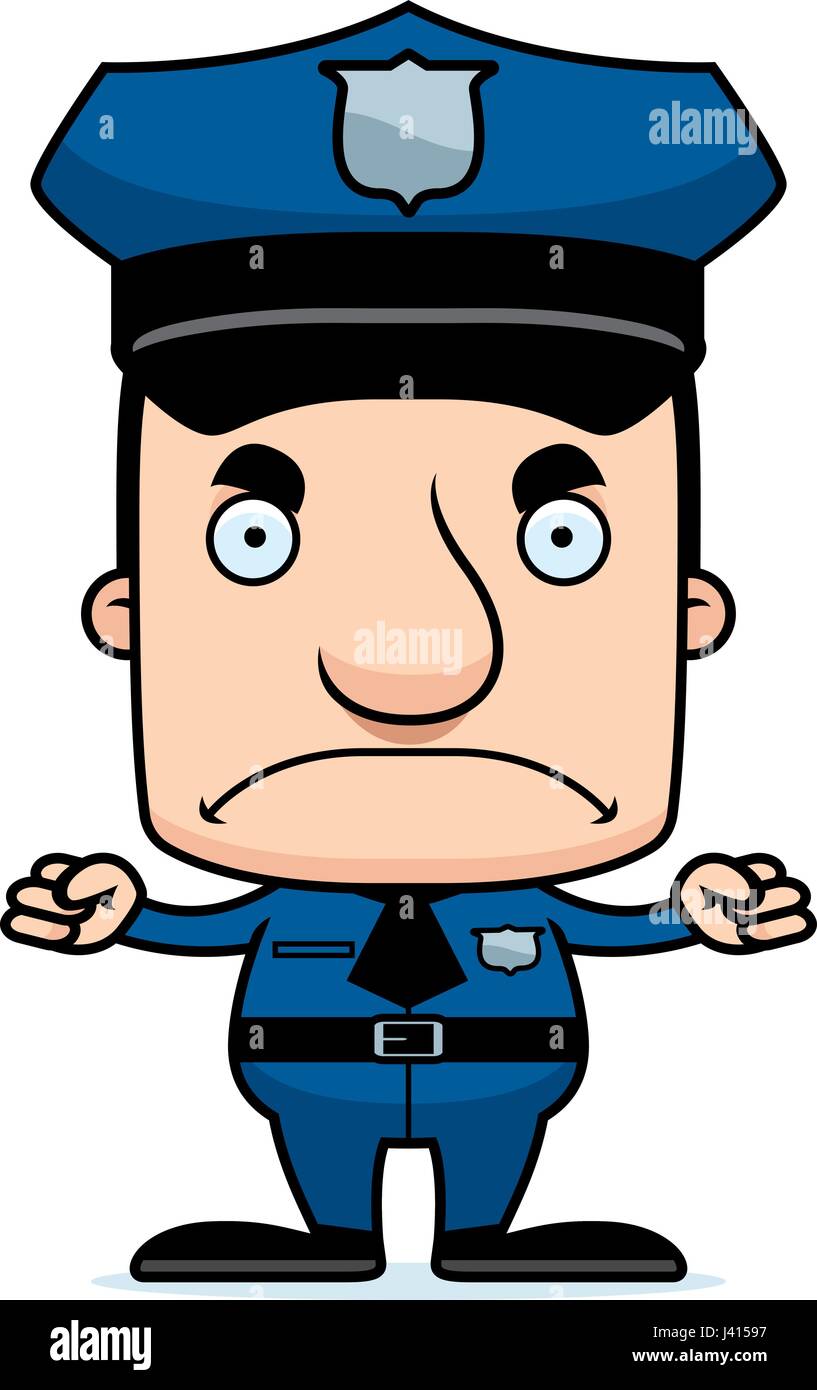 Cartoon police officer man looking hi-res stock photography and images ...