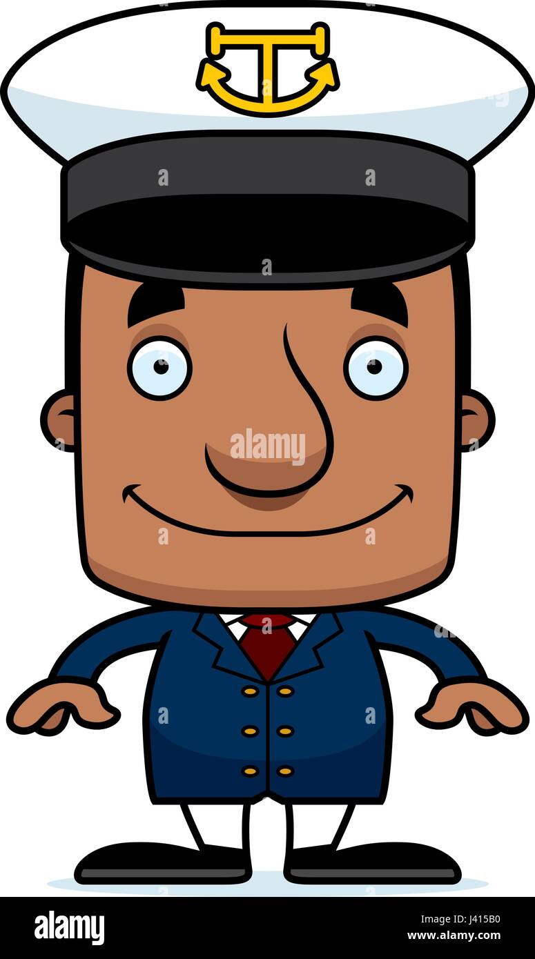 A cartoon boat captain man smiling Stock Vector Image & Art - Alamy