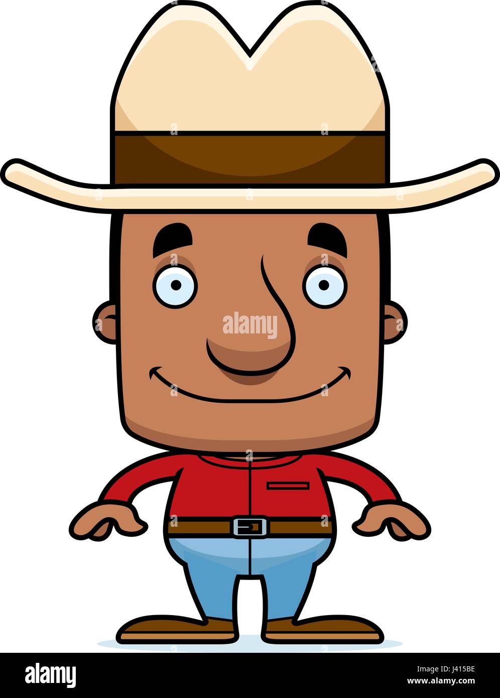 A cartoon cowboy man smiling Stock Vector Image & Art - Alamy