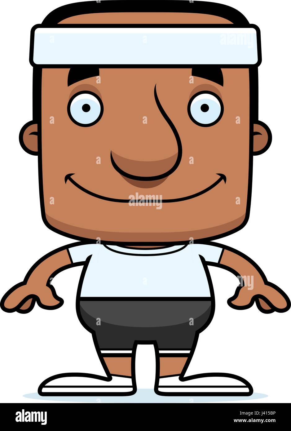 Cartoon fitness man smiling hi-res stock photography and images - Alamy