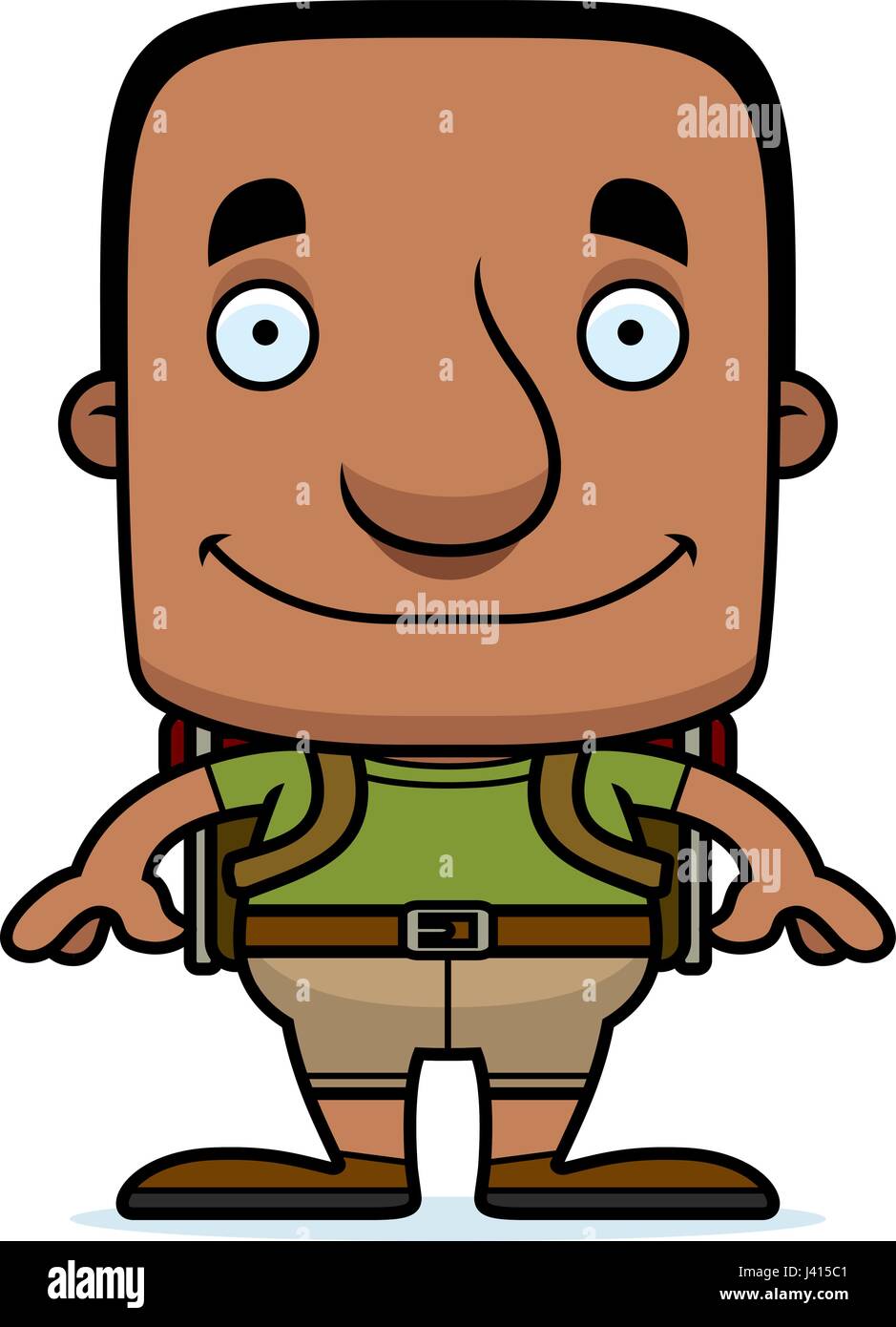 Cartoon hiker man smiling Stock Vector Images - Alamy