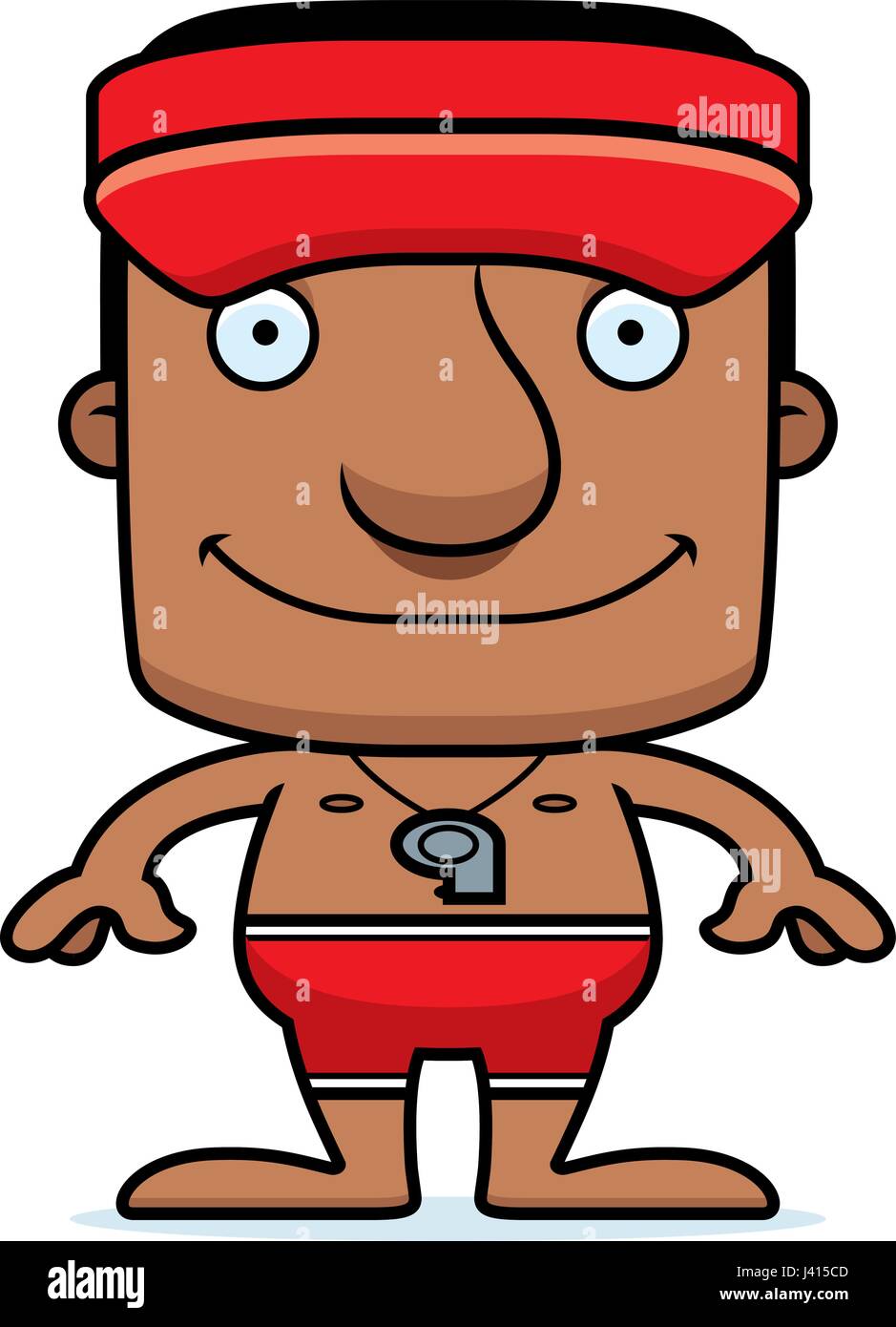 A cartoon lifeguard man smiling Stock Vector Image & Art - Alamy