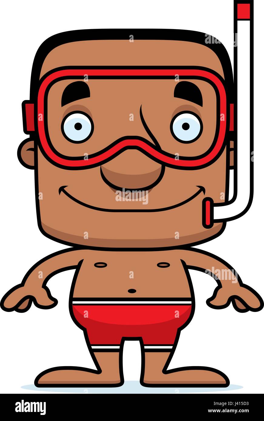 A cartoon snorkeler man smiling Stock Vector Image & Art - Alamy