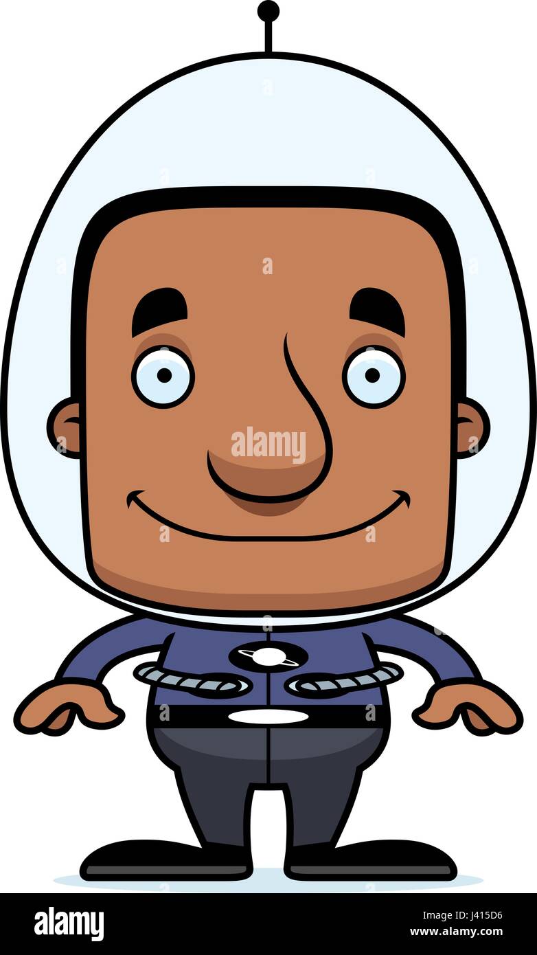 A cartoon spaceman man smiling Stock Vector Image & Art - Alamy