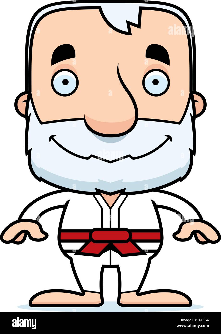 A cartoon karate man smiling Stock Vector Image & Art - Alamy