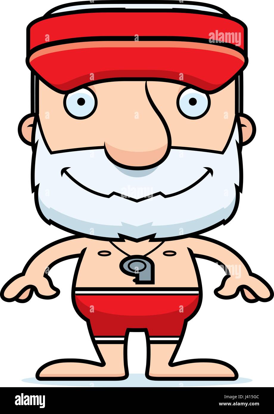 A cartoon lifeguard man smiling Stock Vector Image & Art - Alamy