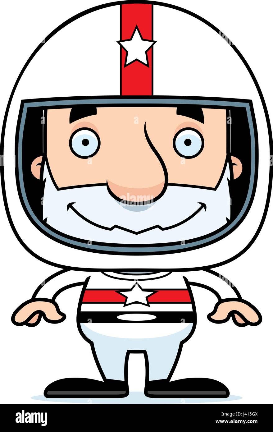 A cartoon race car driver man smiling Stock Vector Image & Art - Alamy