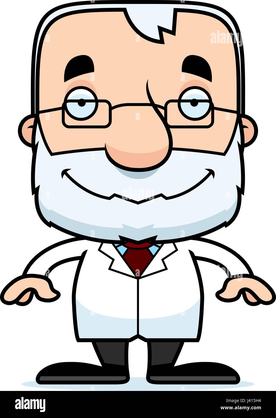 A cartoon scientist man smiling Stock Vector Image & Art - Alamy