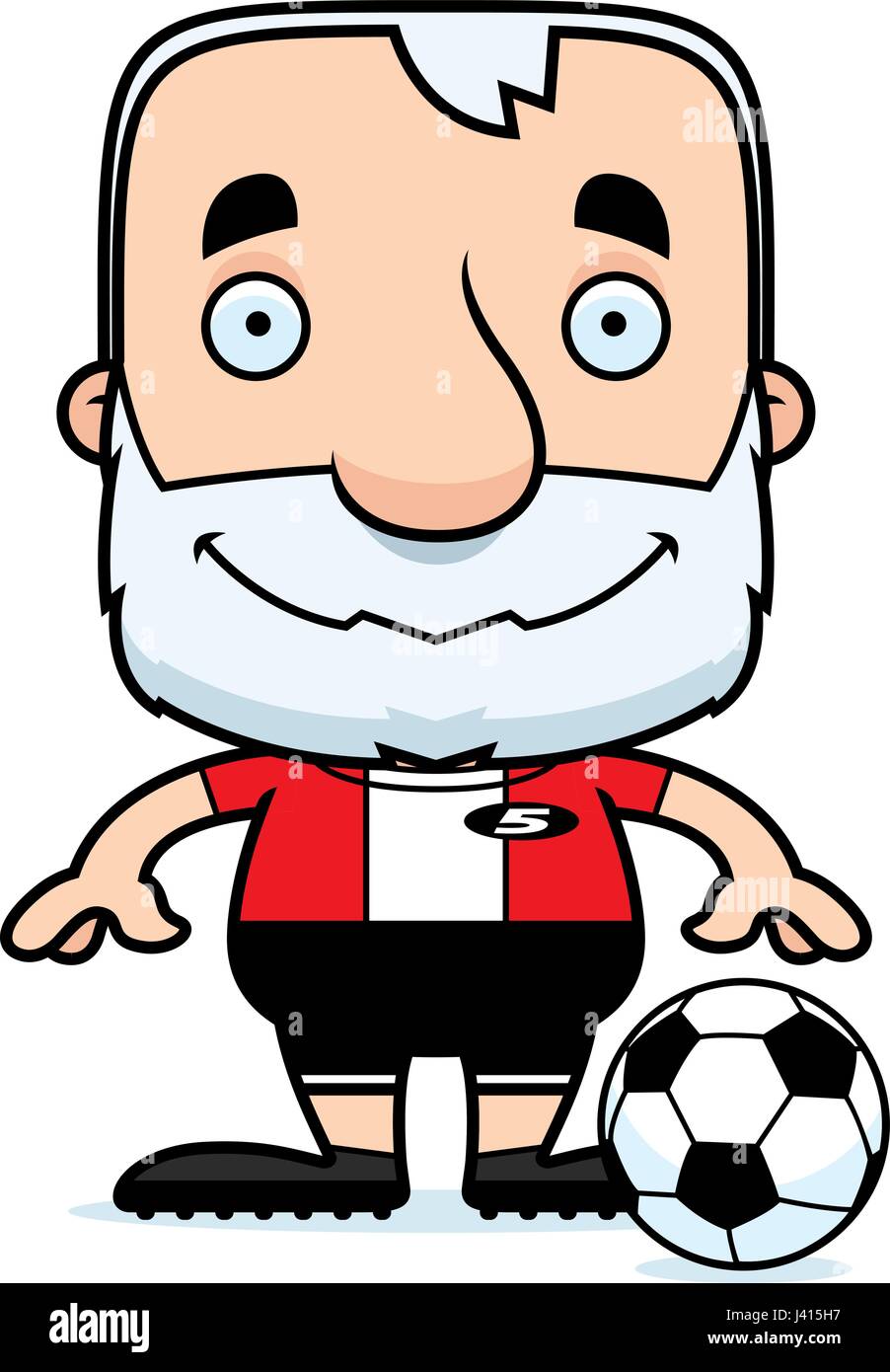 A cartoon soccer player man smiling Stock Vector Image & Art - Alamy