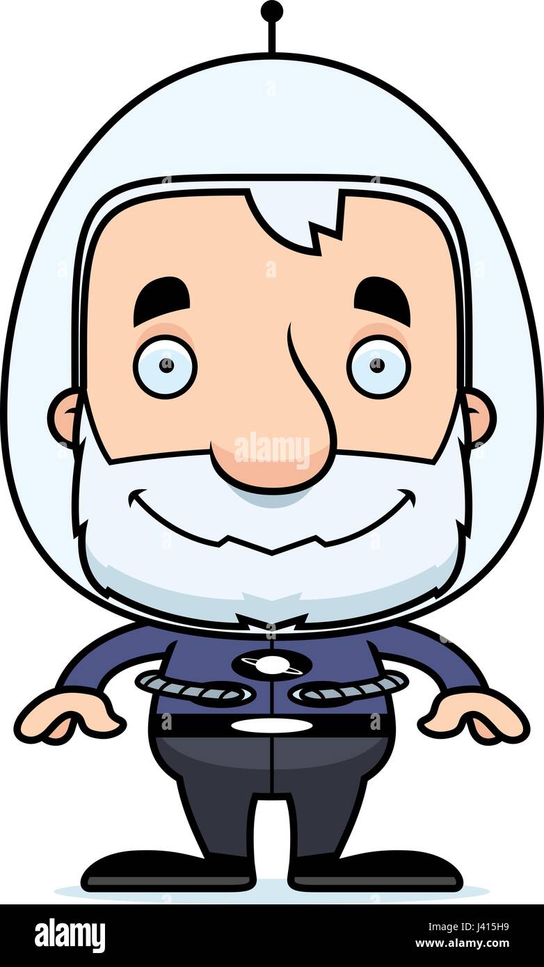 A cartoon spaceman man smiling Stock Vector Image & Art - Alamy