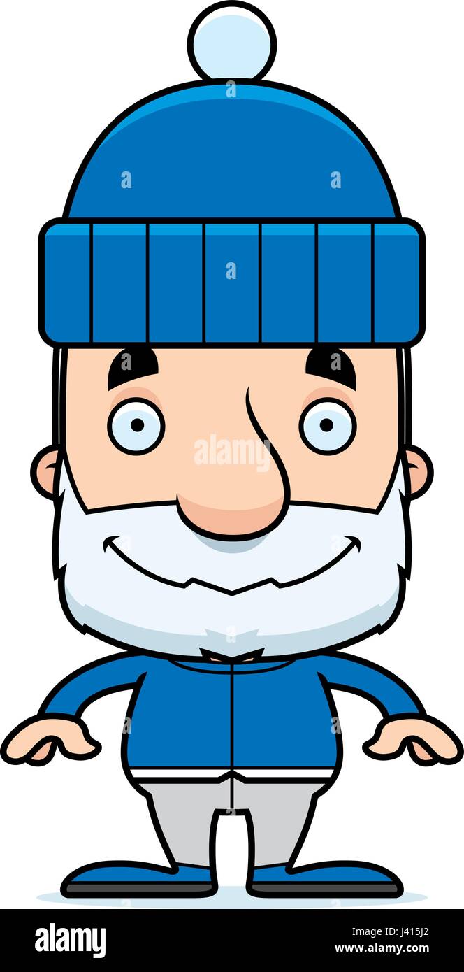 A cartoon winter man smiling Stock Vector Image & Art - Alamy