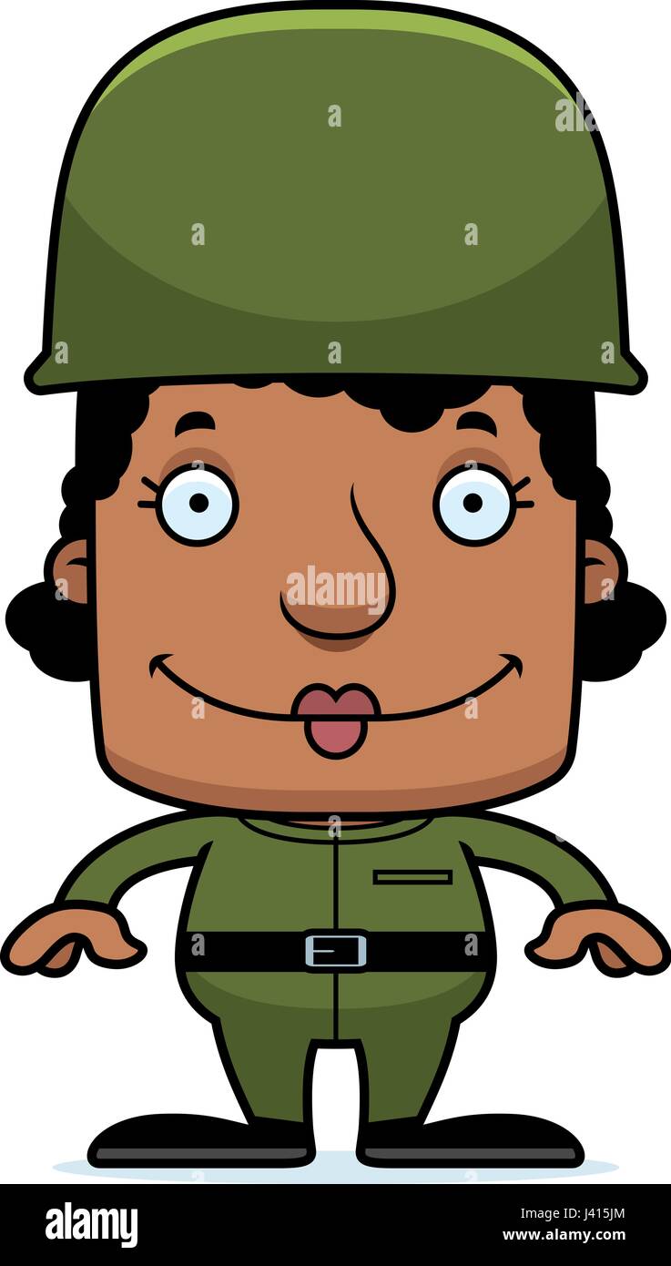 A cartoon soldier woman smiling Stock Vector Image & Art - Alamy