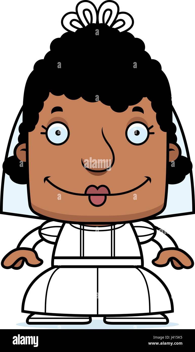 Cartoon bride woman smiling hi-res stock photography and images - Alamy