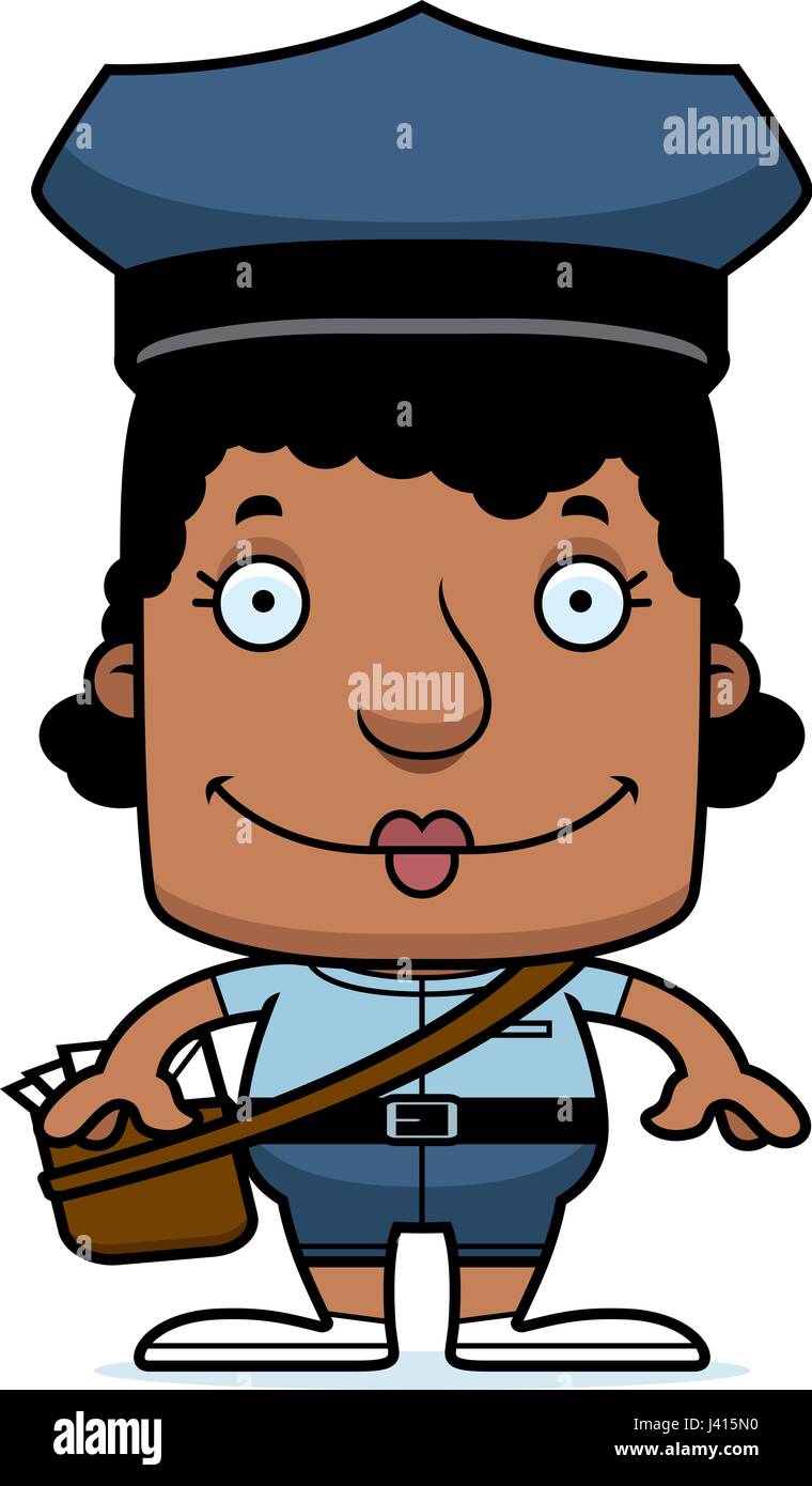 Mail carrier woman Stock Vector Images - Alamy